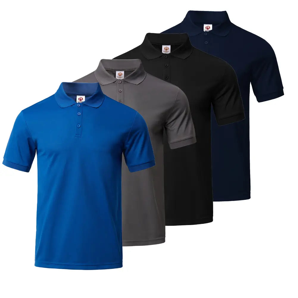4 Pack Men's Collared Shirts | LEEHANTON